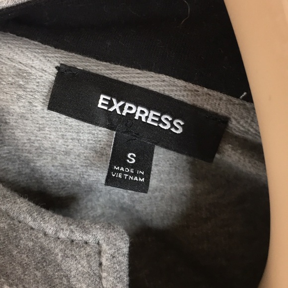 Express | Jackets & Coats | Express Blazer Jacket Officer Style Gray ...